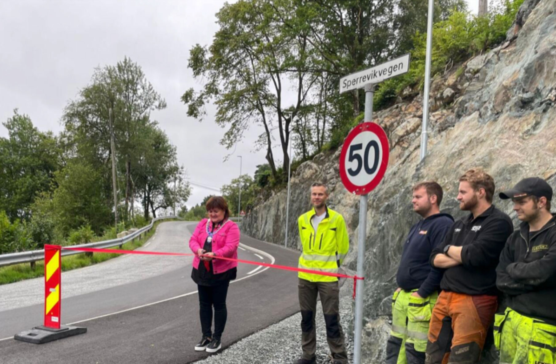 Markering av fortau - Lysehagen